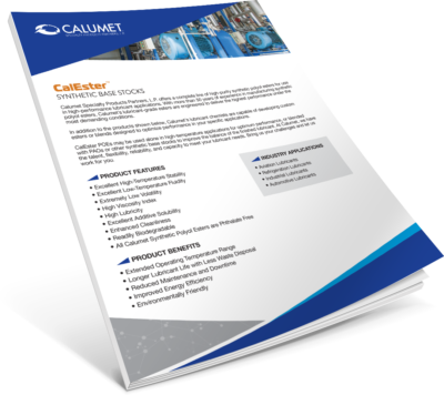 Esters | Synthetic Base Stocks | Calumet