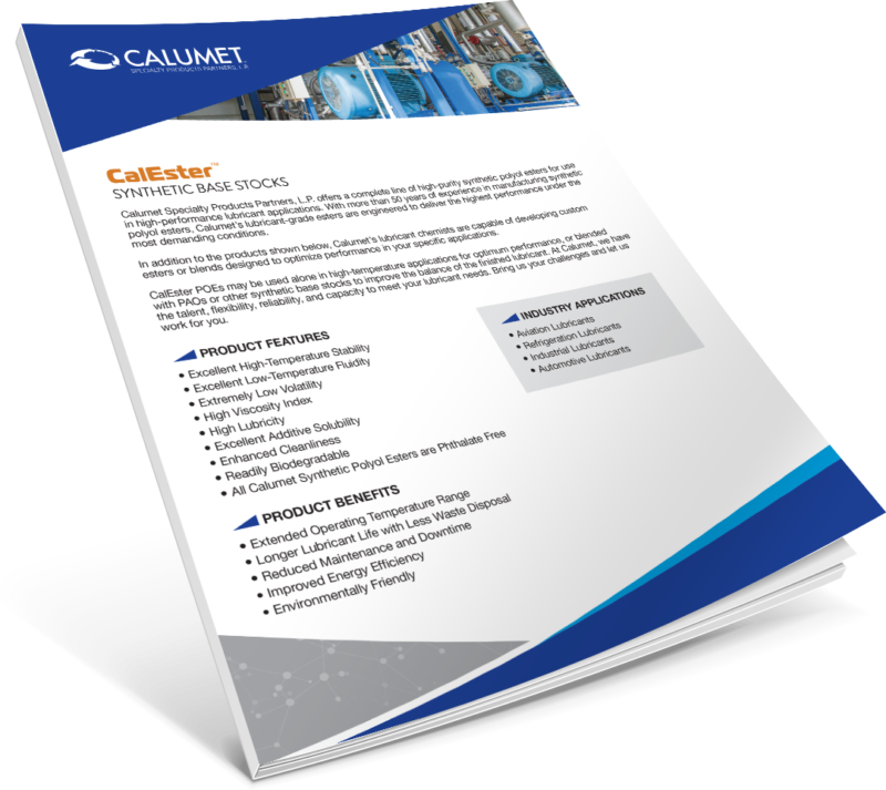Esters | Synthetic Base Stocks | Calumet